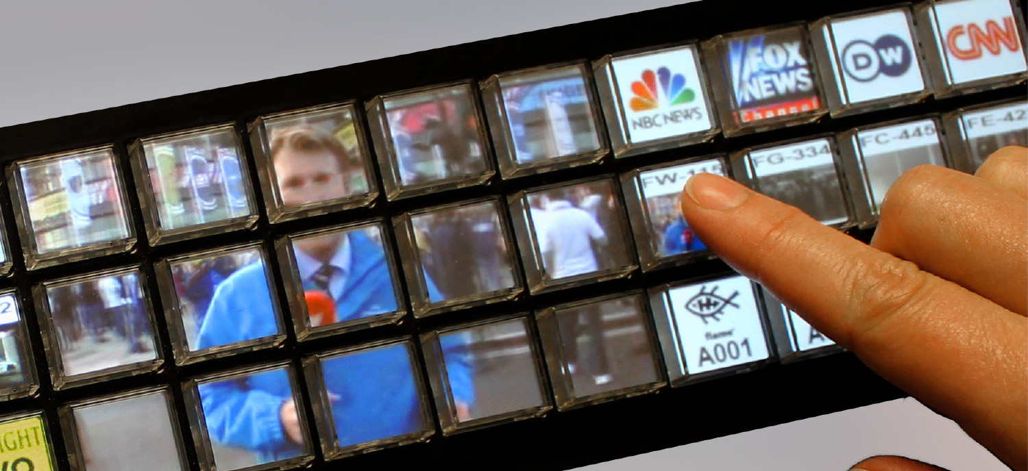 Fiber Optic Button Array / Dynamic Video Buttons / Adaptive User Interfaces